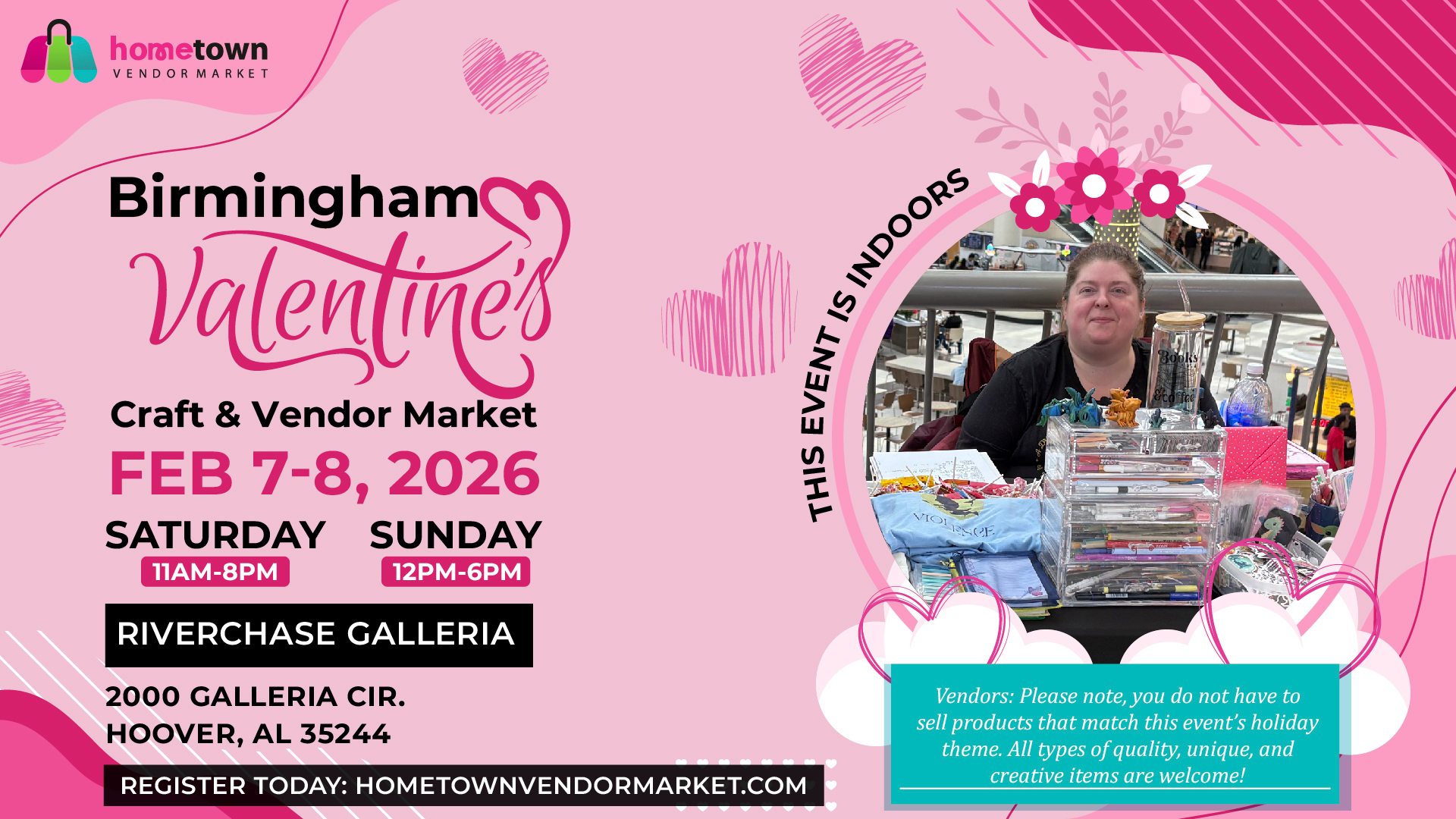 Birmingham Valentine’s Craft & Vendor Market – Shop Small, Celebrate ...